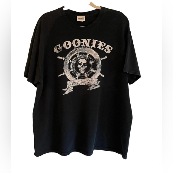 Goonies | Shirts | The Goonies T Shirt Never Say Die Skull Pirate Wheel ...